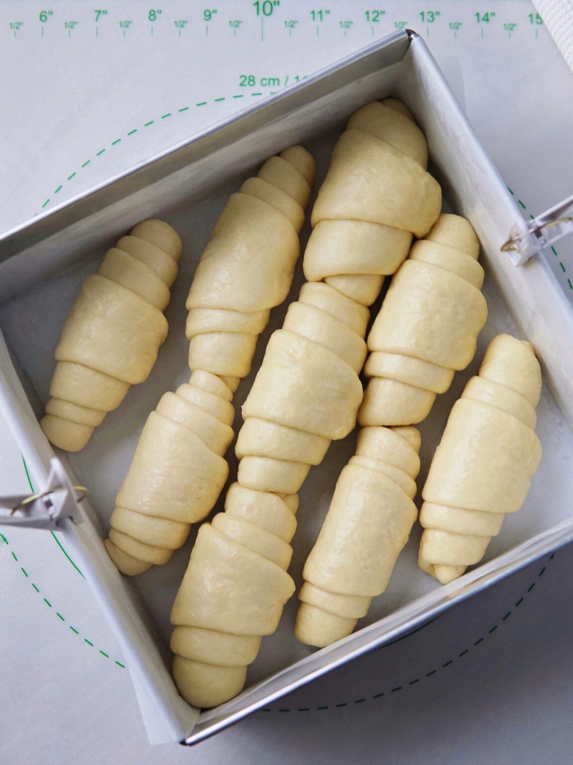Crescent-Shaped Sea Salt Butter Rolls - The Bakeanista